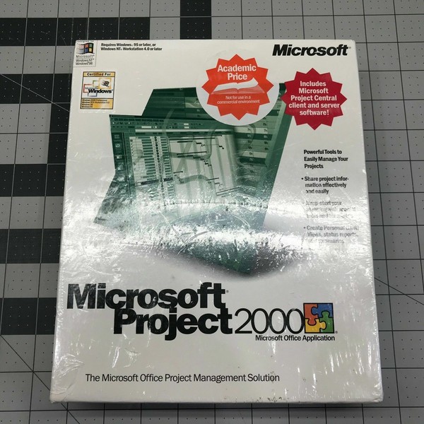 Microsoft Project 2000 Service Release 1 for sale online | eBay