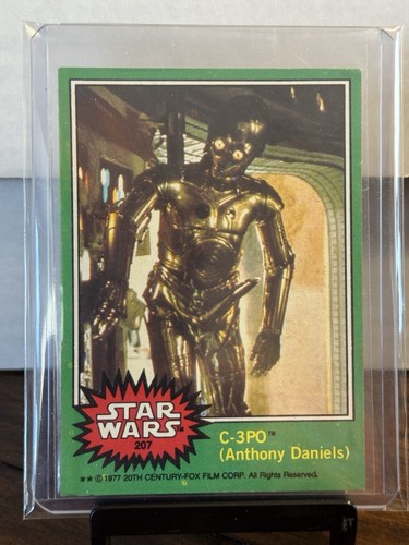 1977 Topps Vintage Star Wars Golden Rod C-3PO Error Card #207 GREAT ...