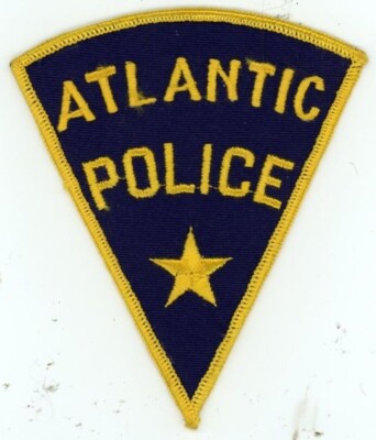 IOWA IA ATLANTIC POLICE NICE OLD VINTAGE SHOULDER PATCH SHERIFF | eBay