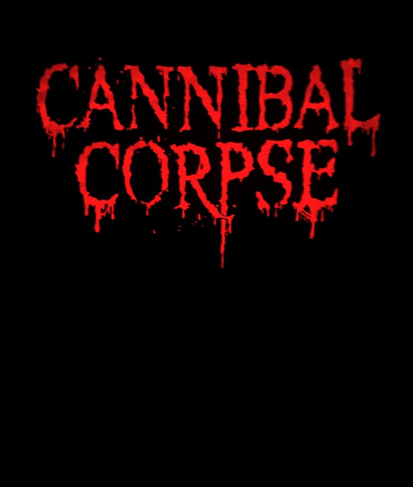 CANNIBAL CORPSE cd cvr RED LOGO Official SHIRT MED New vile eaten back ...