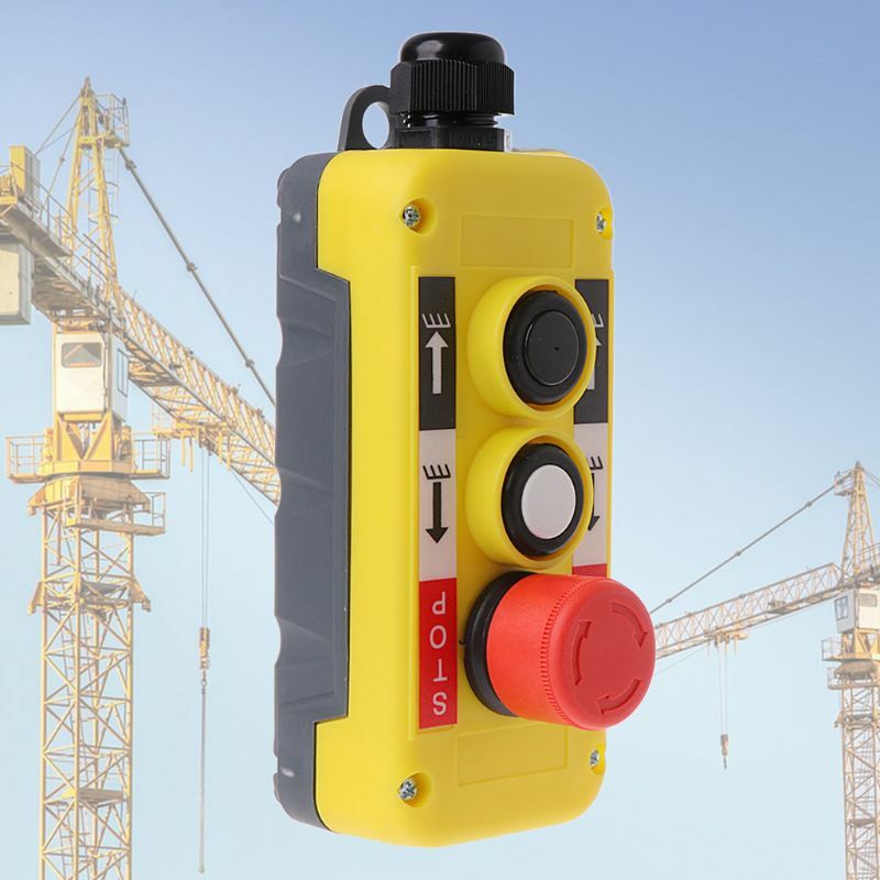 2 Speed Crane Control Pendant Heavy-Duty 2-Speed Hoist Crane Pendant ...