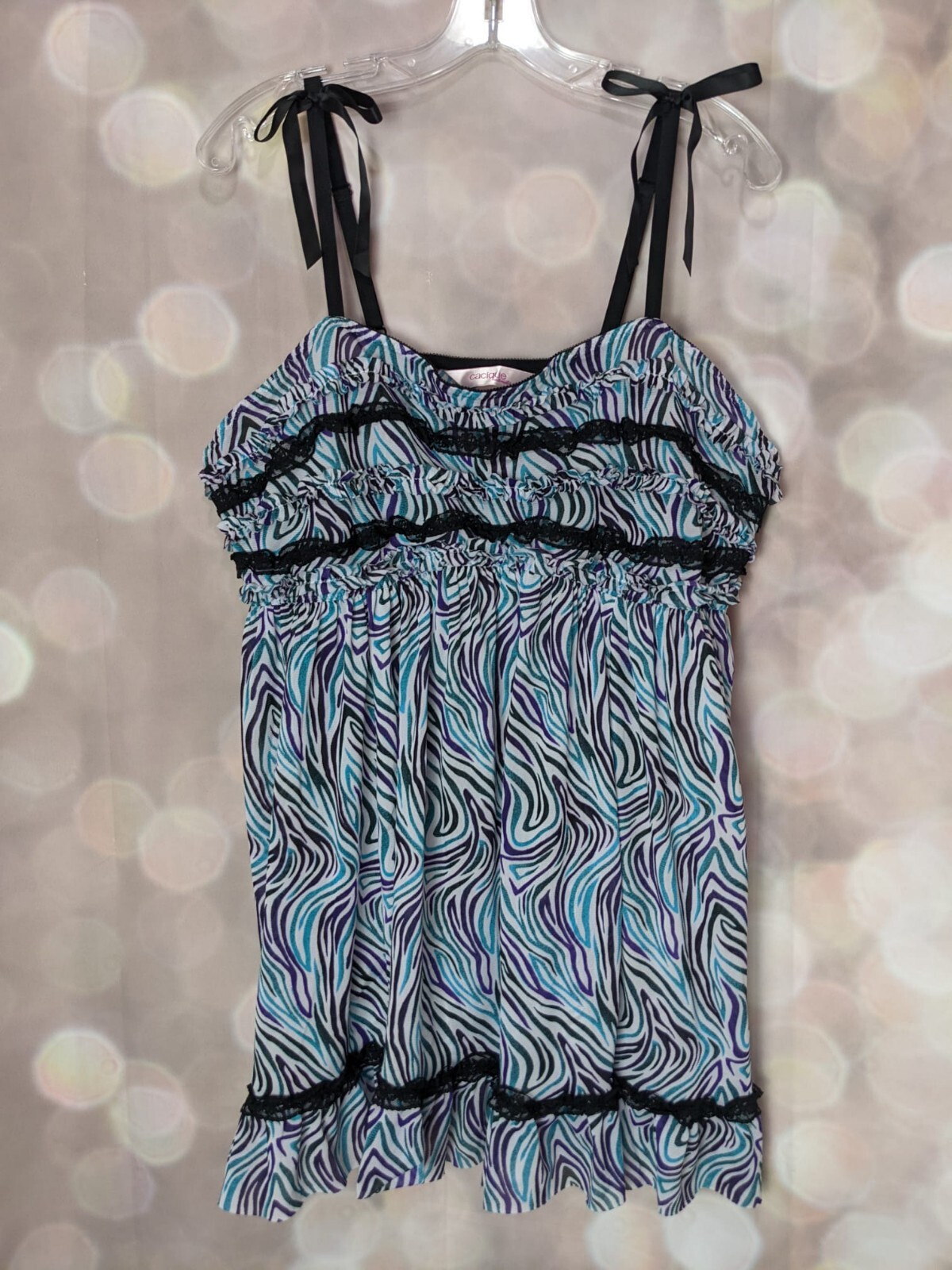 Cacique Intimates Women's Purple Blue Semi Sheer Négl… - Gem