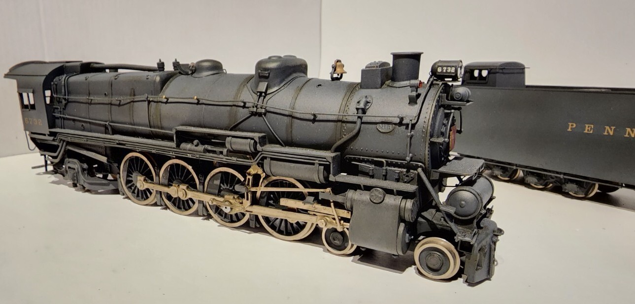 O SCALE 2-RAIL BRASS MODEL USH US HOBBIES KTM PENNSYLVANIA 4-8-2 CLASS ...