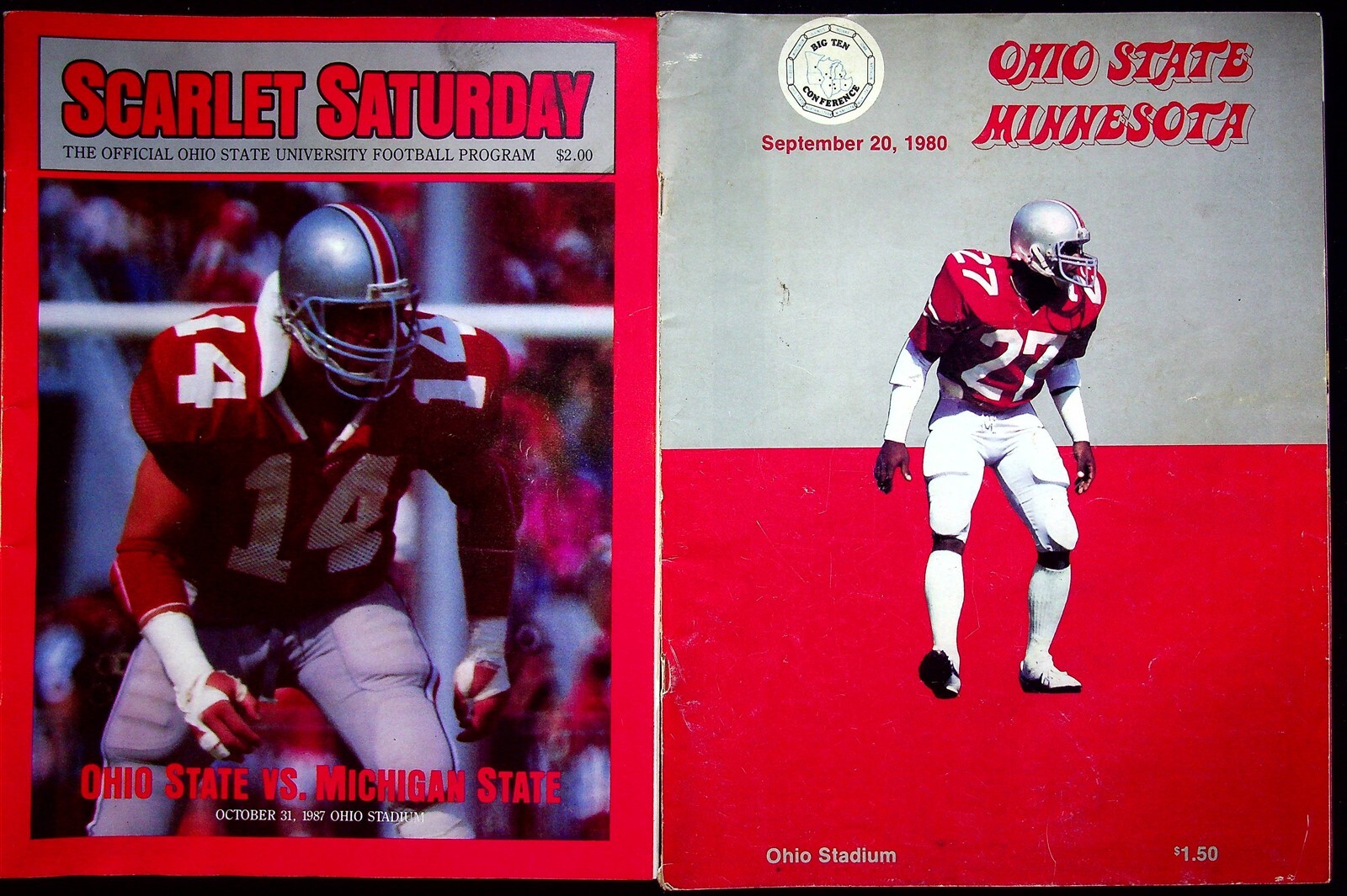 Ohio State University Lot Of 5 Football Programs 1980's Michigan UCLA ...