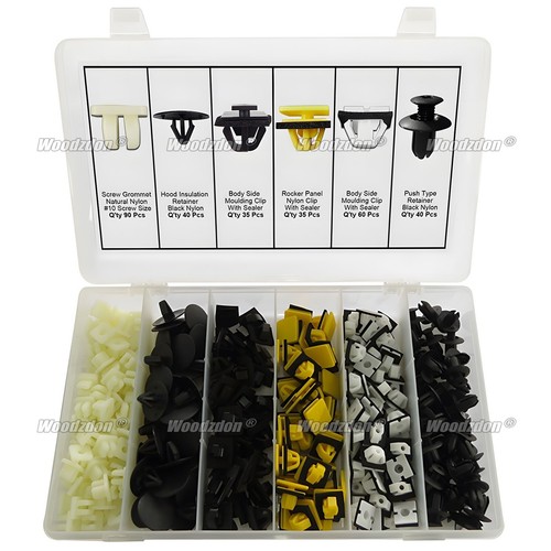 300 Clip Hood Rocker Panel Screw Grommet Body Side Moulding Retainer ...