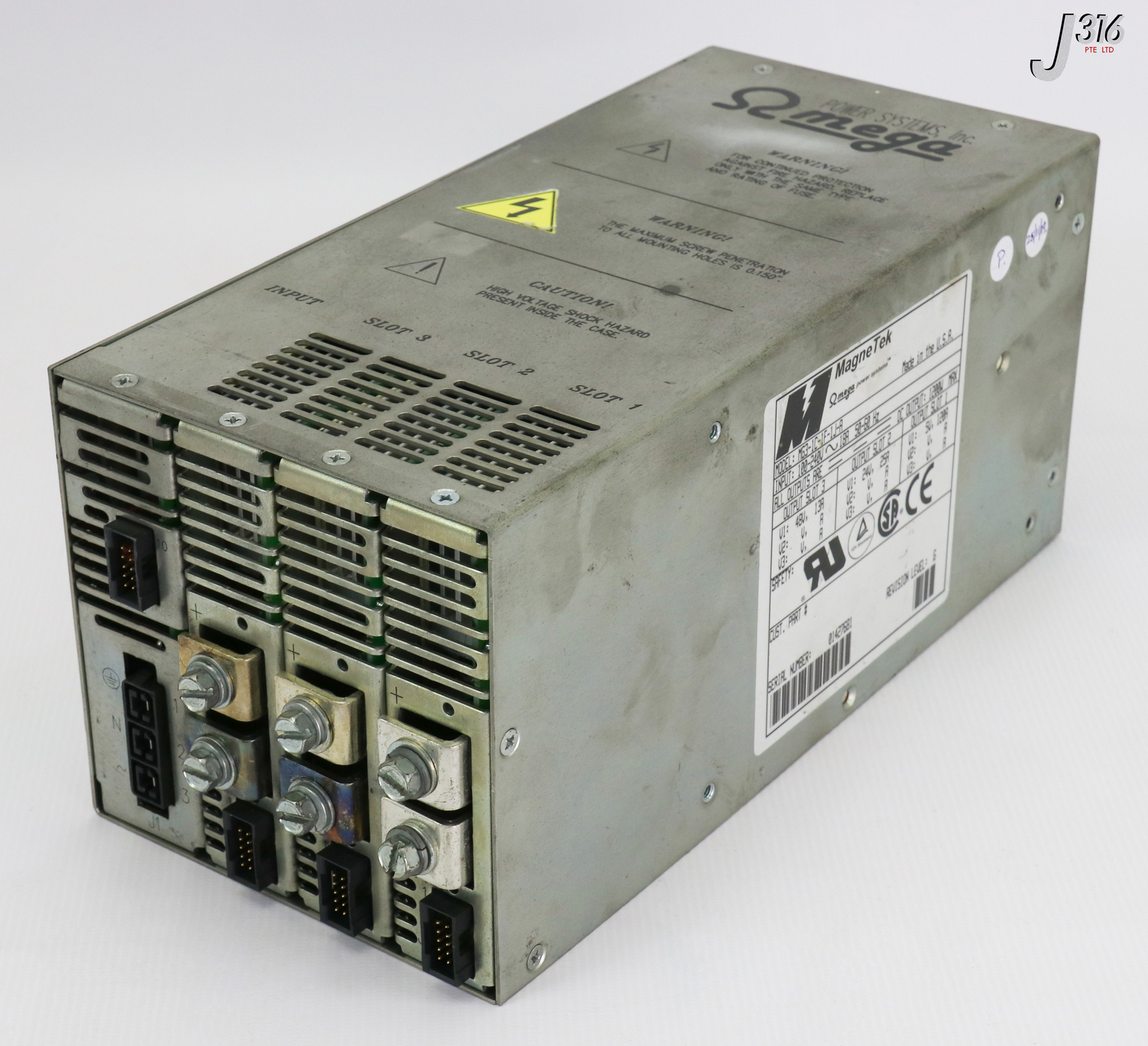 16595 MAGNETEK OMEGA POWER SYSS PS INPUT 100-240V 18A 50-60HZ MG3-1C-1F ...