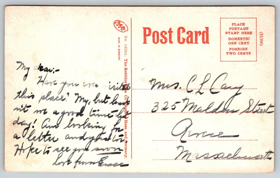 Postcard Surf At Nahant Near Life Saving Station Nahant, Mass. Massachusetts G5 | eBay