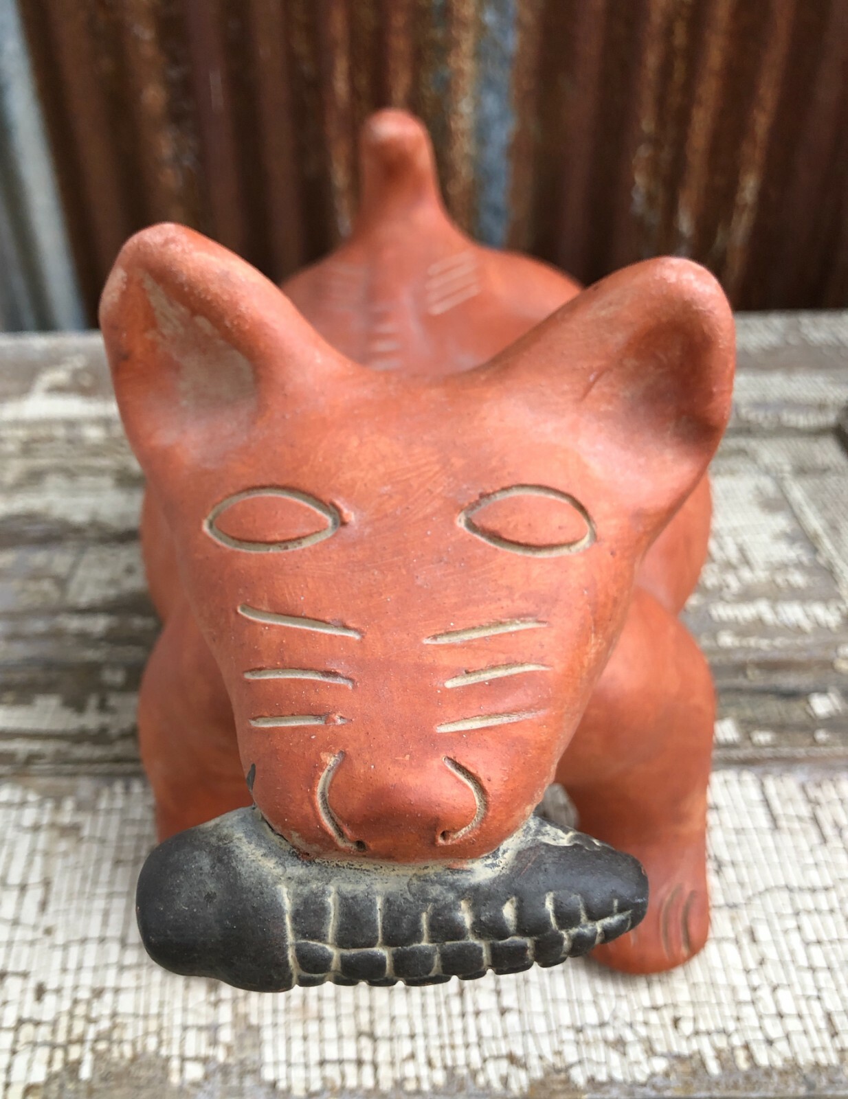 Terracotta Colima Dog with Corn Pottery Reprod Aut.Inah Mexico | eBay