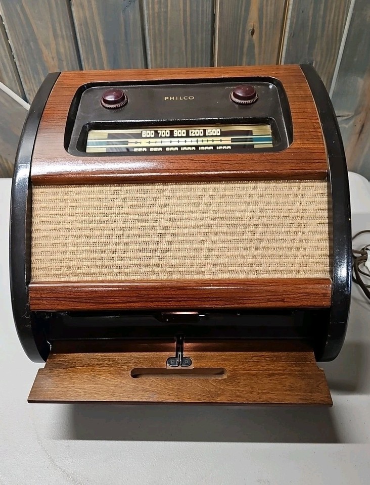 Vintage Philco 46 - 1201 "Bing Crosby" Front Loading Record Player AM ...