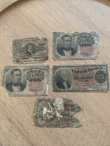 Lot Of (4). Fractional Currency Notes. Mid 1800's. | eBay