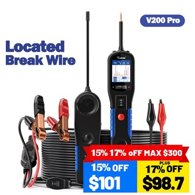 12&24V Power Circuit Tester Electrical Power Probe AVOmeter Wire Break ...