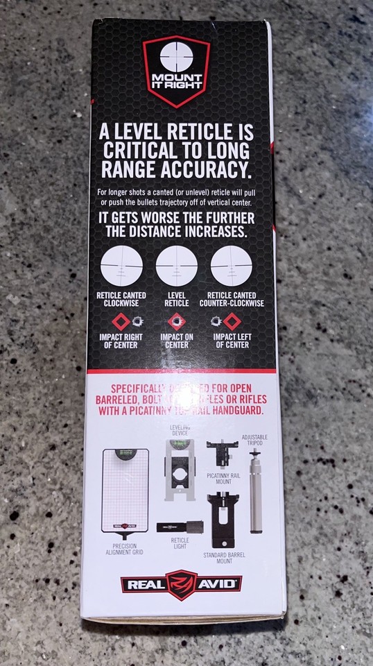 Real Avid Level Right Pro Scope Level Tool Reticle Alignment System ...