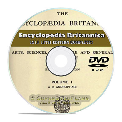 1911, 11th and 12th Edition Encyclopedia Britannica, Classic ...