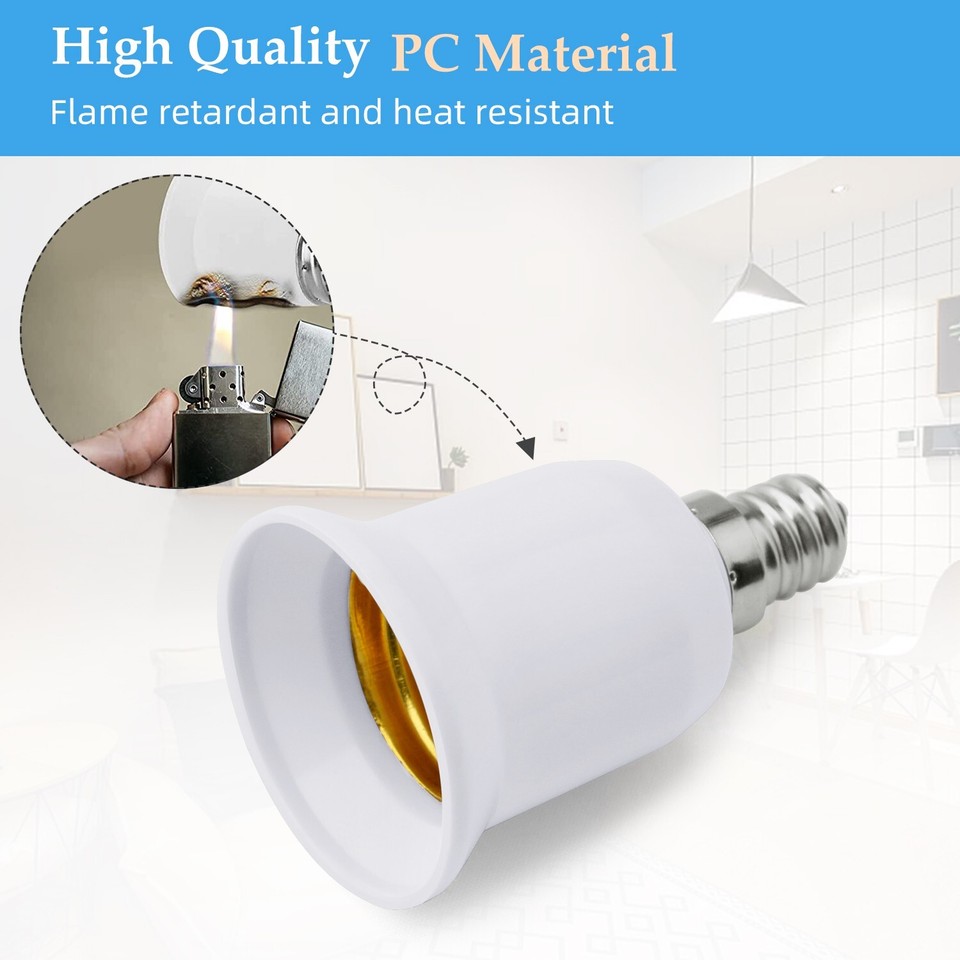 E12 to E26 E27 Adapter Light Bulb Socket Base Converter Light Socket ...