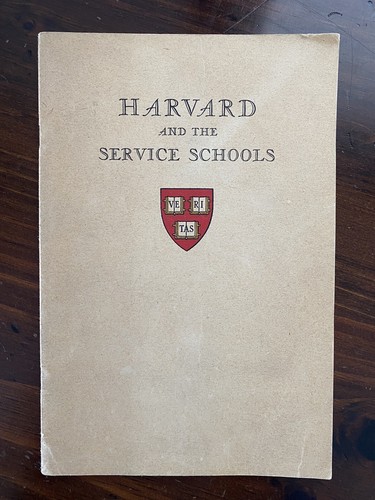 Harvard and the Service Schools (1943, Center-Stapled)Excellent ...