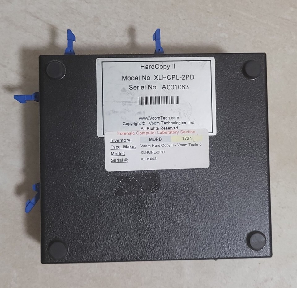 HardCopy II Forensics Hard Drive Duplicator ATA/IDE XLHCP-2PD VOOM ...