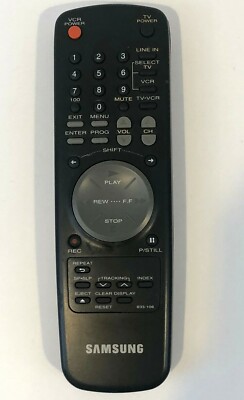 SAMSUNG remote control TV-VCR battery-operated NR-3346 video 1980s | eBay