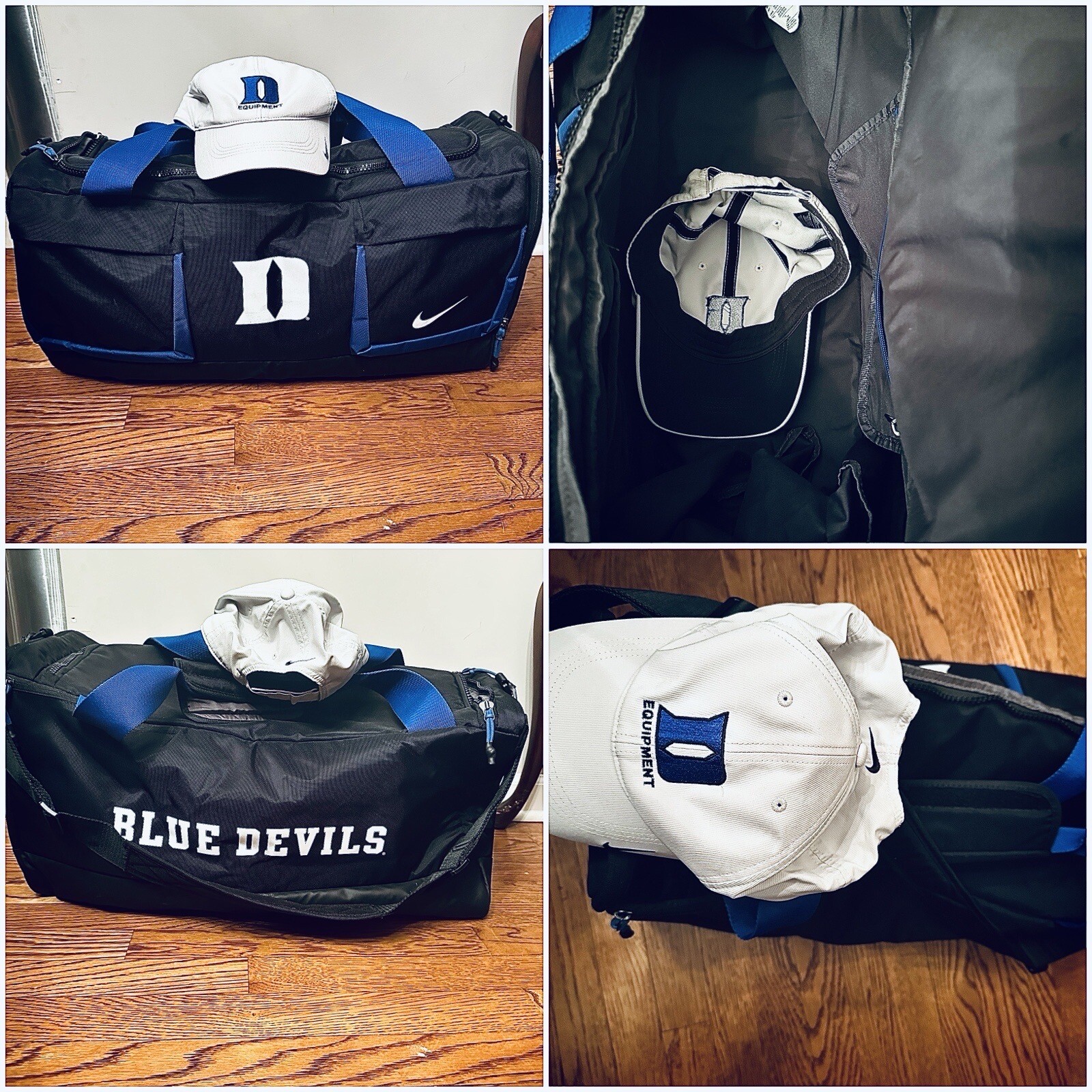 Duke Blue Team Issued Nike Travel Player Bag Duffle Baseball Basketball ...