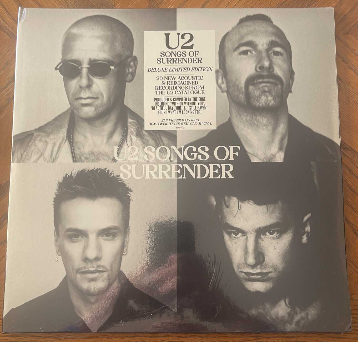 U2 Songs Of Surrender - 2LP Exclusive Deluxe Crystal Clear Vinyl ...