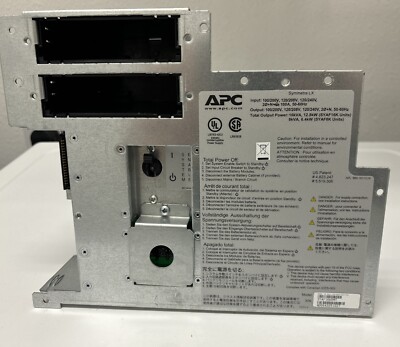 APC Symmetra LX SYAF16KRMT Power Supply Cabinet Power Switch Back Bezel ...