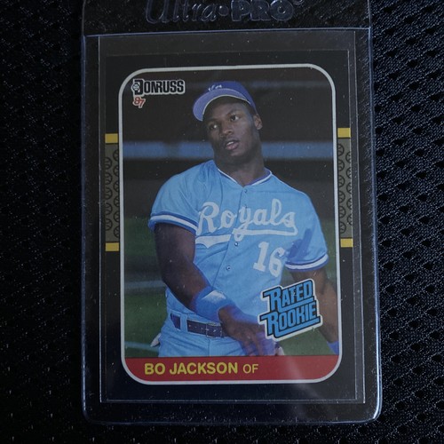 1987 Donruss Bo Jackson Rated Rookie Card #35 Kansas City Royals RC ...