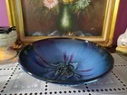 b moore Stamped Pottery Large Multicolor Blue And Purple Glazed Bowl ...