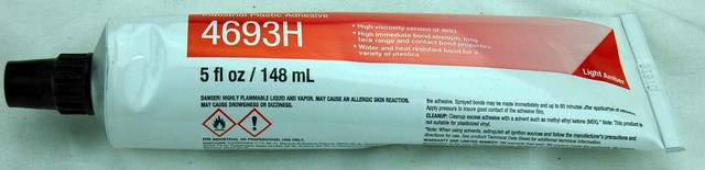 3M High Performance Industrial Plastic Adhesive 4693h Light Amber 5 Oz ...