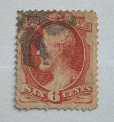 1870 USA ABRAHAM LINCOLN 6 CENTS RED STAMP | eBay