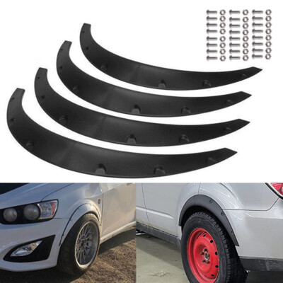 Car Fender Flares Extra Wide Flexible Wheel Arch Body Kit 4Pcs For ...