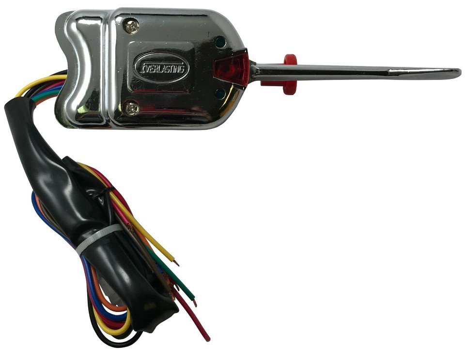 Chrome 12V Universal Rat Hot Rod Turn Signal Switch Indicator Flasher ...