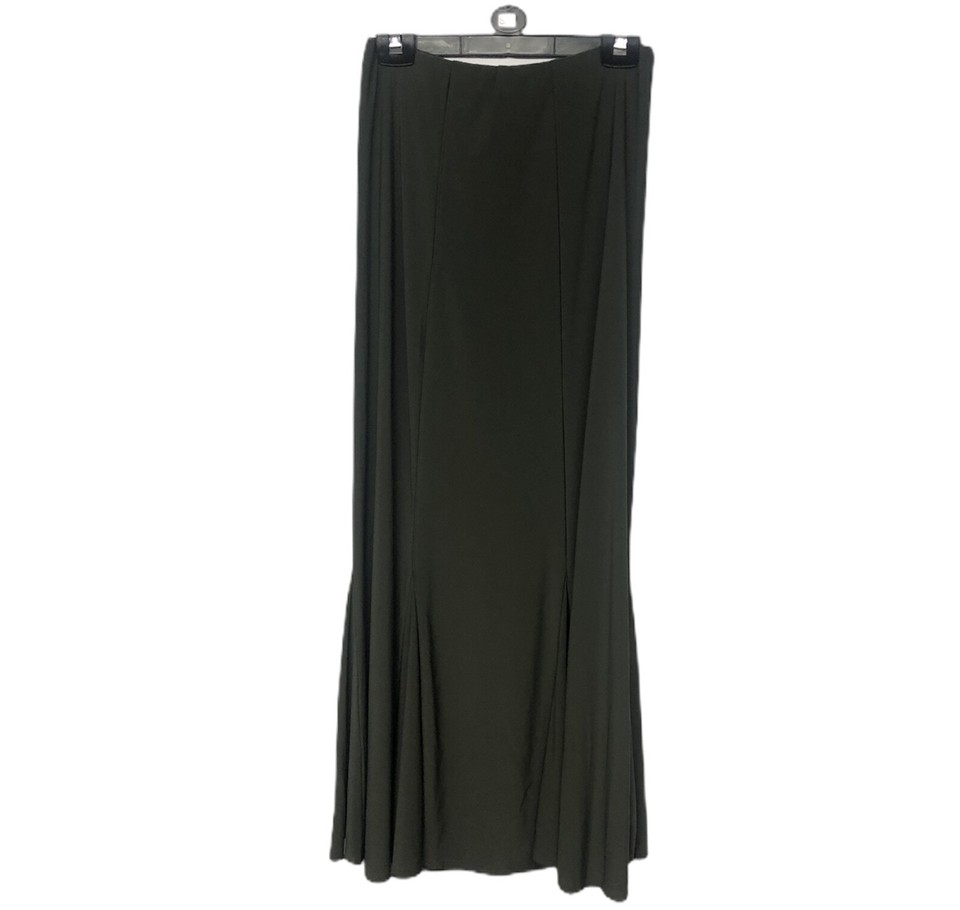 New Ladies Mermaid Flared Stretch Long Maxi Skirt Gypsy Muslim 12 14 16 ...