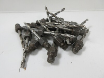 THREADED SHANK AIRCRAFT DRILL BIT #1285 X 1-1/2", 1" CUT LENGTH, LOT OF ...