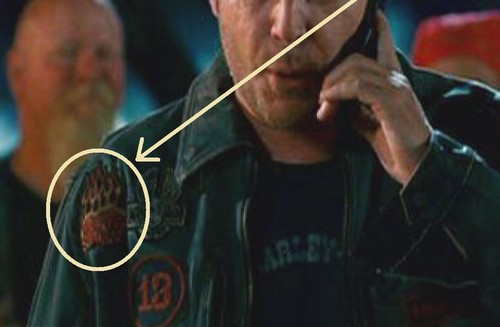 AS SEEN MOVIE WILD HOGS BIKER GANG LEATHER JACKET CHEST PATCH: Flaming ...