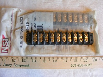 Qty 2 NSI Double Row 10 position Terminal Blocks TB3096-10 | eBay