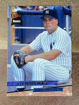 1993 Fleer Ultra Rookie Card Bob Wickman Rookie New York Yankees #251 ...
