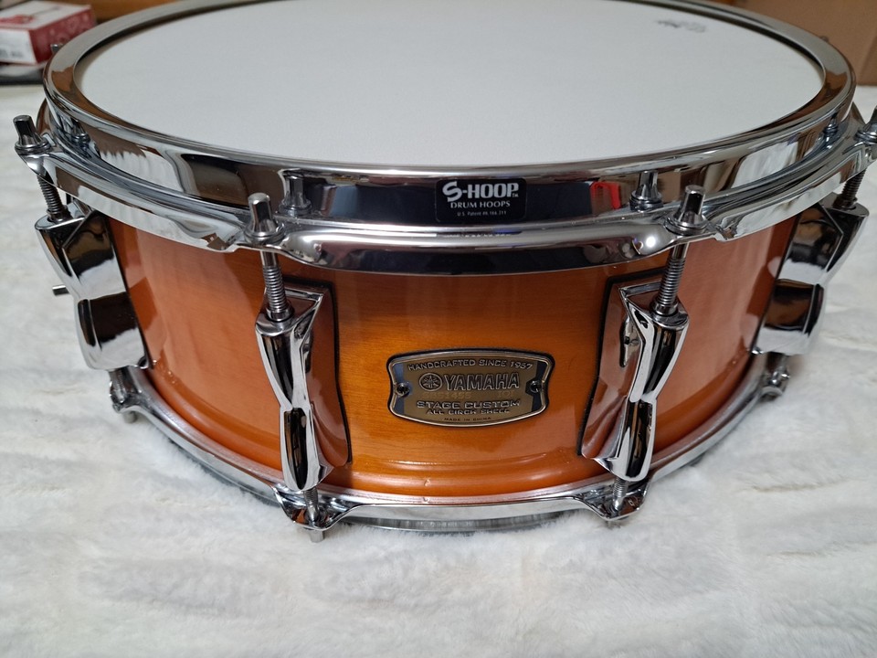 Yamaha Stage Custom Birch Snare 14 x 5.5 in. Honey Amber with S - HOOP ...