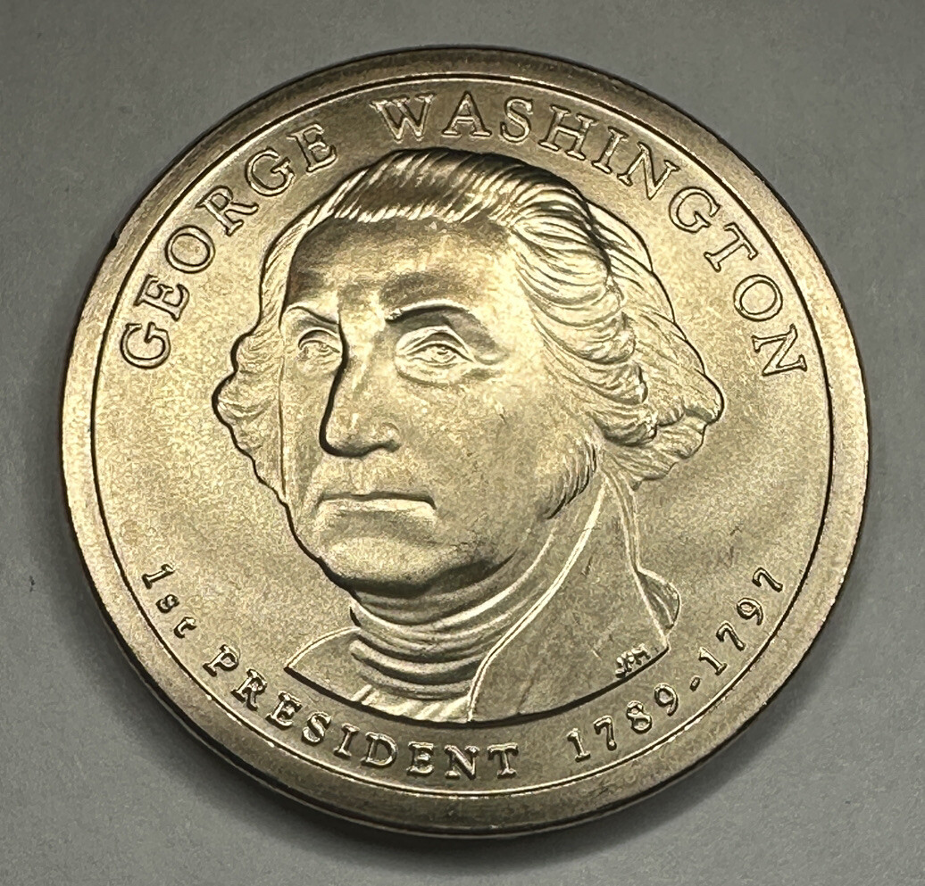 2007-P George Washington Presidential $1 Dollar Coin from US Mint Satin ...