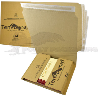 BOOK WRAP C4 Amazon Style 312x250x(0-74mm) BOXES Royal Mail Small ...