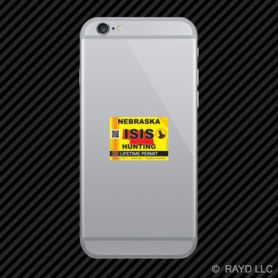 ISIS Terrorist Nebraska State Hunting Permit NE Cell Phone Sticker ...