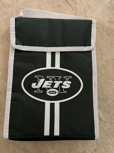 NFL New York Jets Football Insulated Bag Black 10x5 NWT | eBay