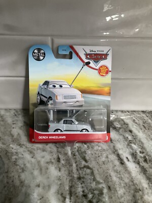 Disney Pixar Cars Derek Wheeliams Diecast 2021 1:55 Scale Mattel Toy ...
