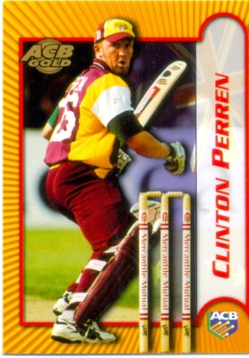 2000 ACB Gold Australian Cricket Signature series S3 Clinton Perren ...