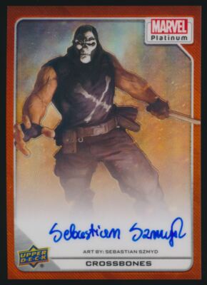 2023 Marvel Platinum Orange #19 Crossbones Sebastian Szmyd Auto 33/35 ...