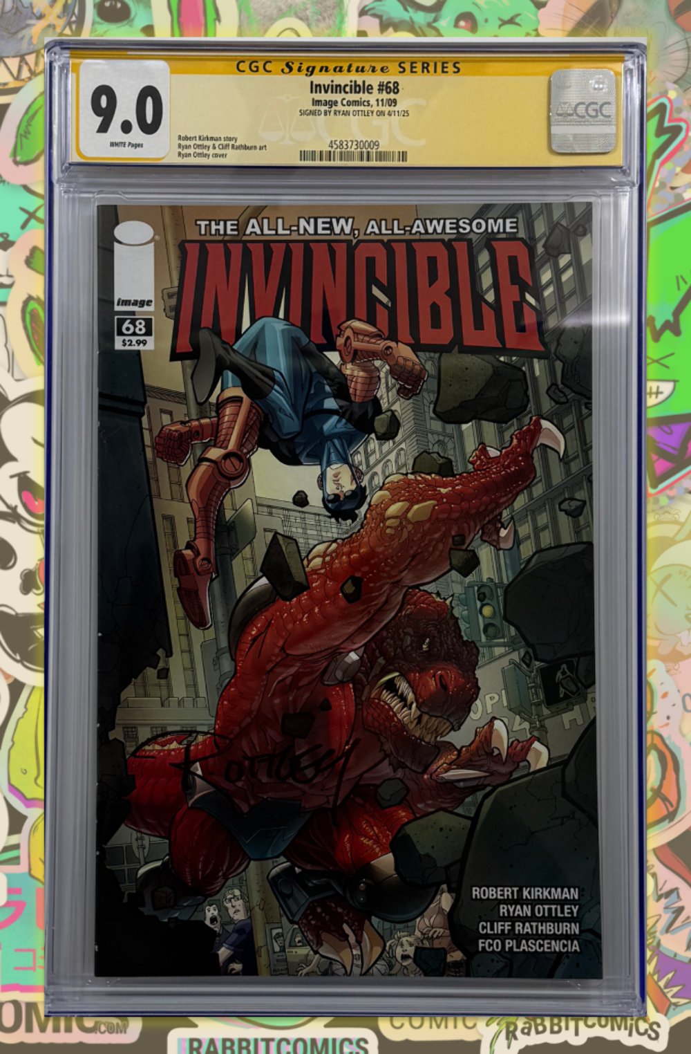 INVINCIBLE #68 | First 1st App of Dinosaurus Signed by Ryan Ottley ...