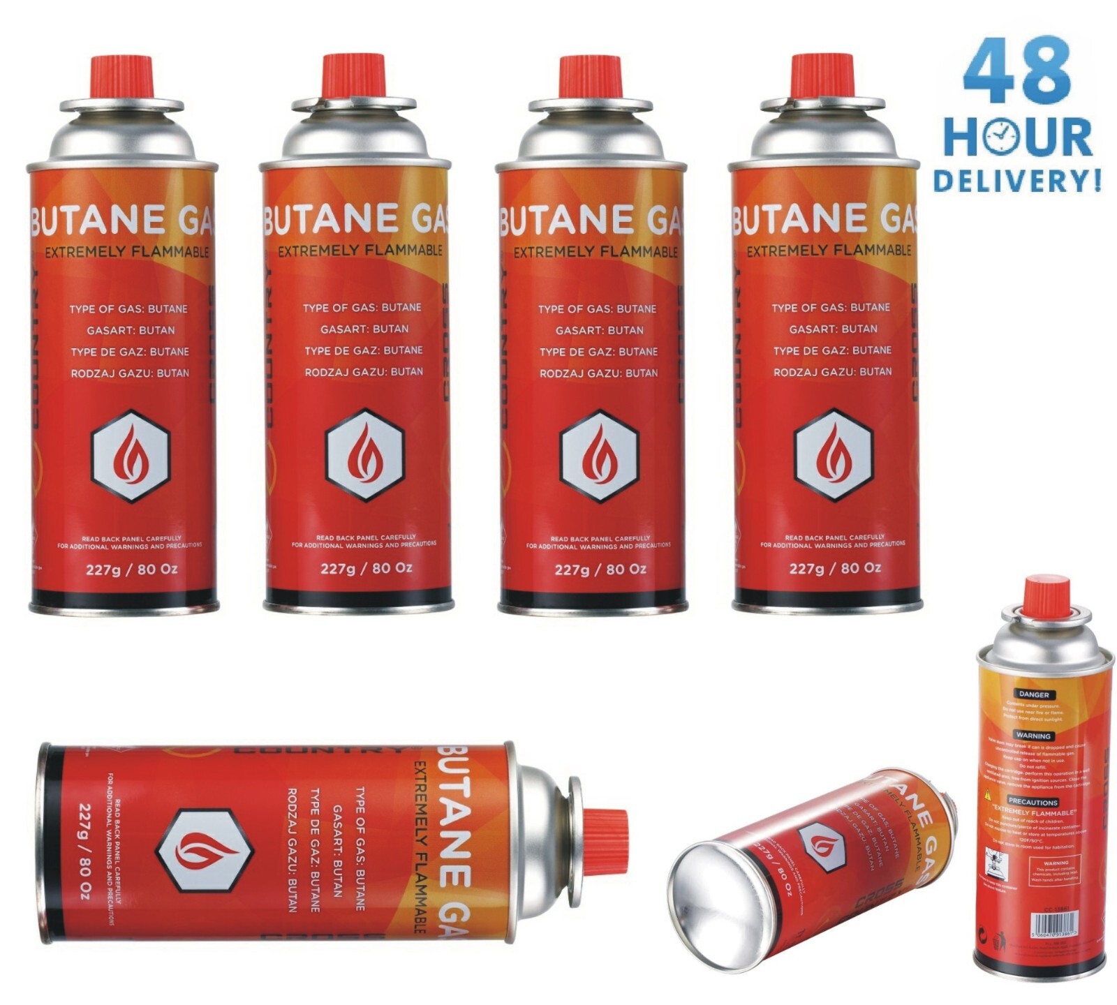 28 X BUTANE GAS CANISTERS BOTTLE CAMPING PORTABLE GRILL HEATER COOKER ...