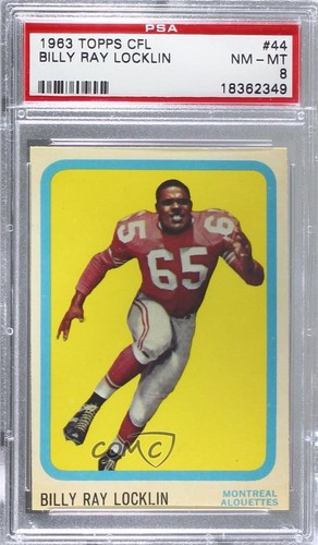 1963 Topps CFL Billy Ray Locklin #44 PSA 8 | eBay