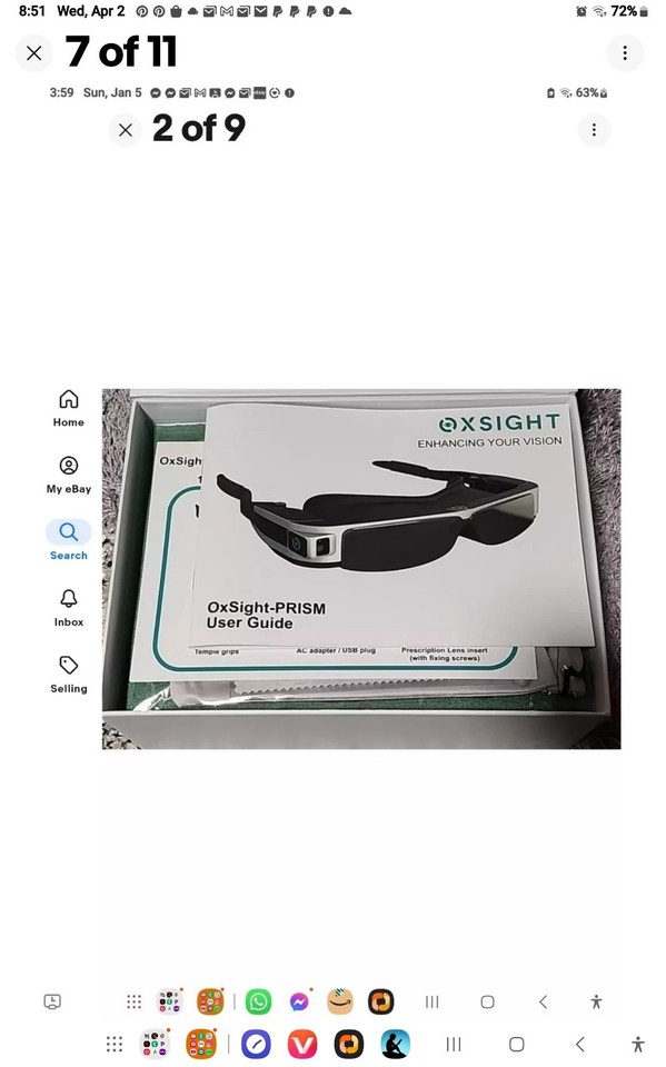 OXSIGHT Prism Low Vision Smart Glasses For Low Vision | eBay