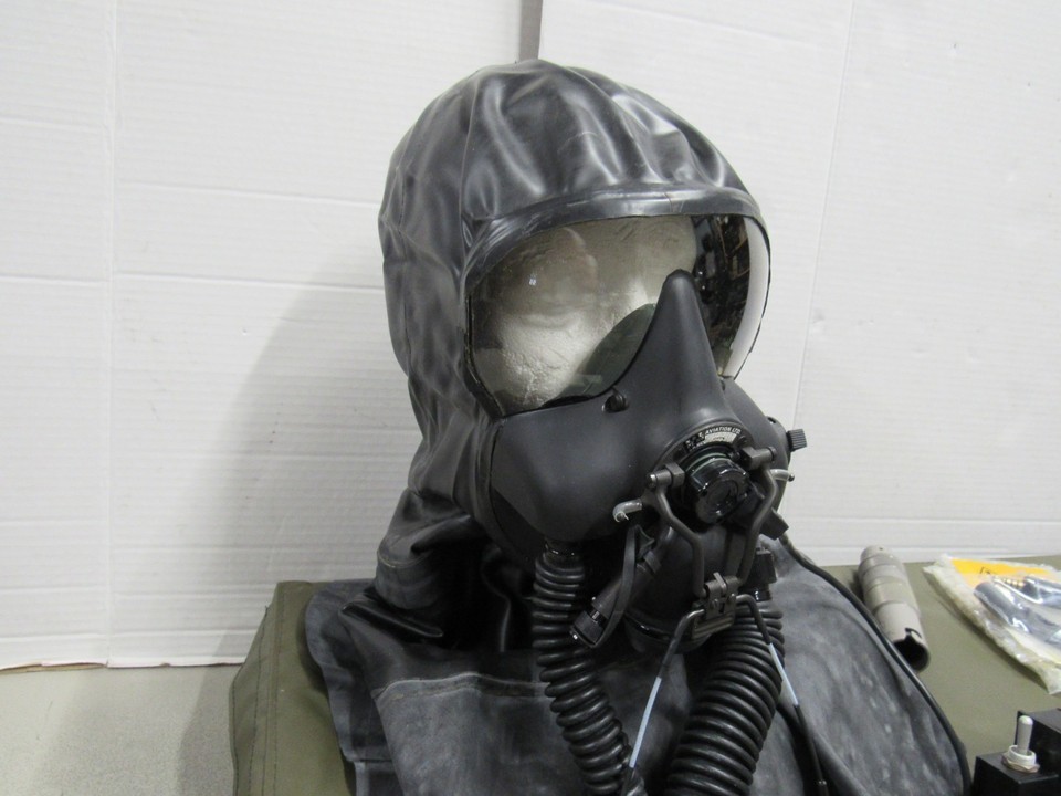 USMC USN Pilot Aircrew NBC Gas Mask MK 5 AR5 Respirator 1980s N&Z ...