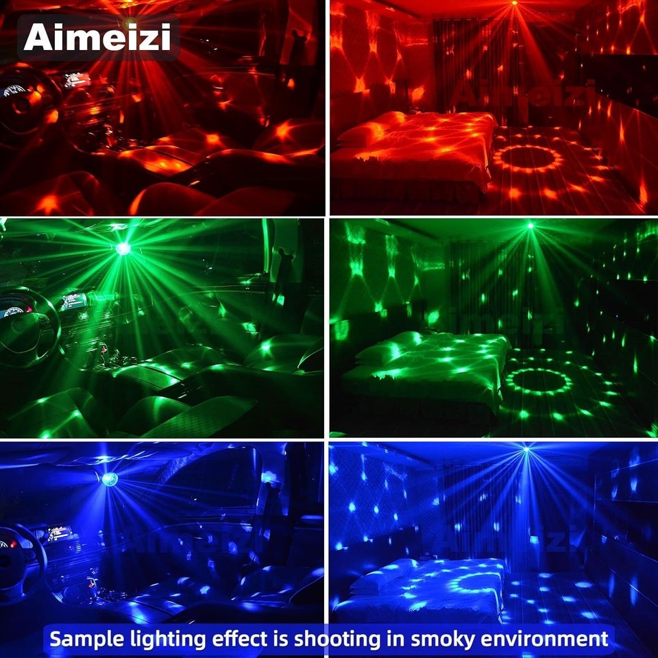 Sound Activated RGB Strobe Lamp for Vibrant Parties - USB Powered ...