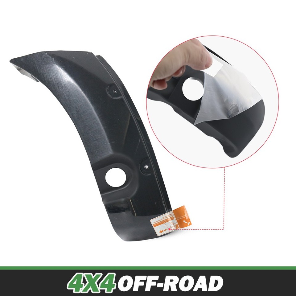 6.8" MATTE BLACK WIDE WHEEL ARCHES WITH SENSOR HOLES FOR FORD RANGER T8 ...